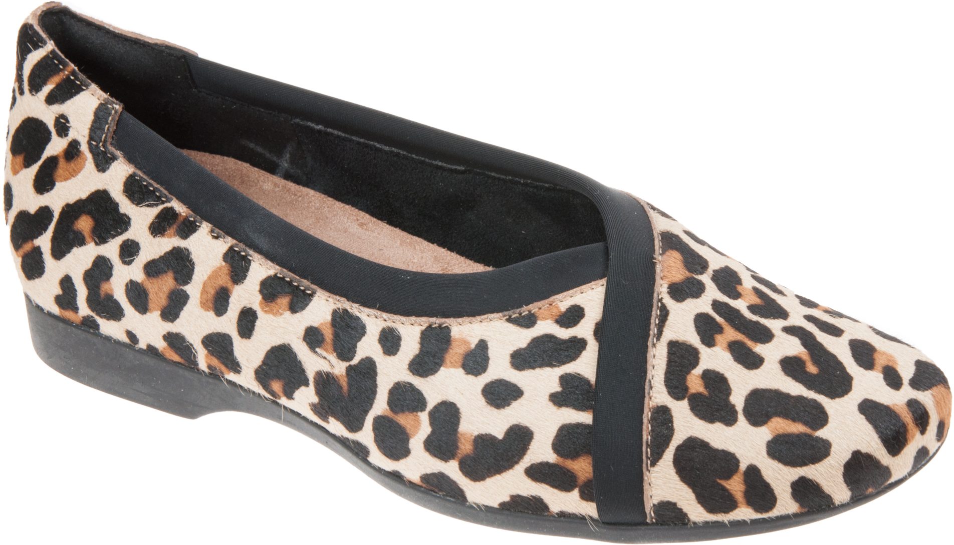 Clarks Un Darcey Ease Leopard Print Pony 26146145 - Everyday Shoes ...