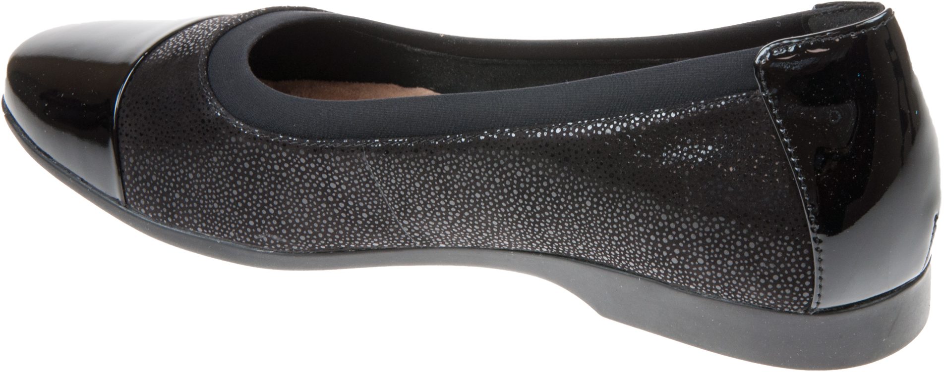 Clarks Un Darcey Cap Black Combi 26144963 - Ballerina Shoes - Humphries ...