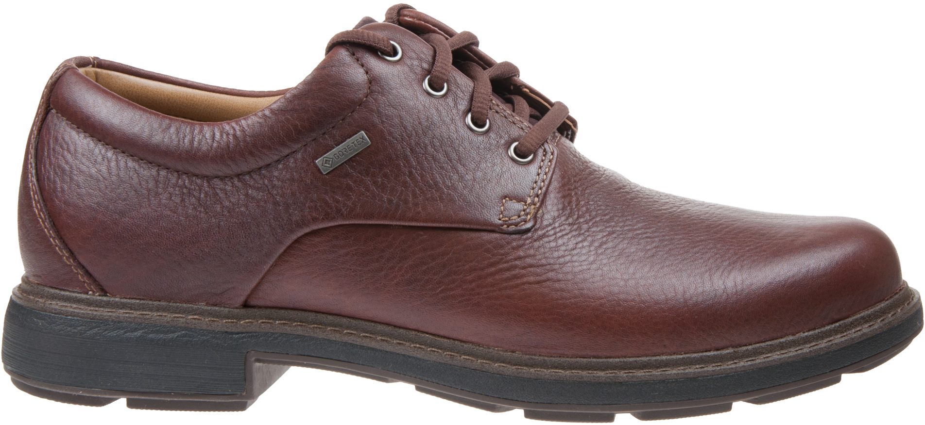 Clarks Un Tread Lo Gore-Tex Dark Brown Leather 26145449 - Casual Shoes ...
