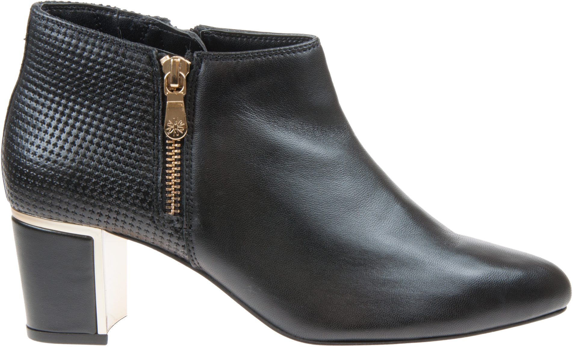 Van Dal Arial Black Emboss Leather 2463150 - Ankle Boots - Humphries Shoes