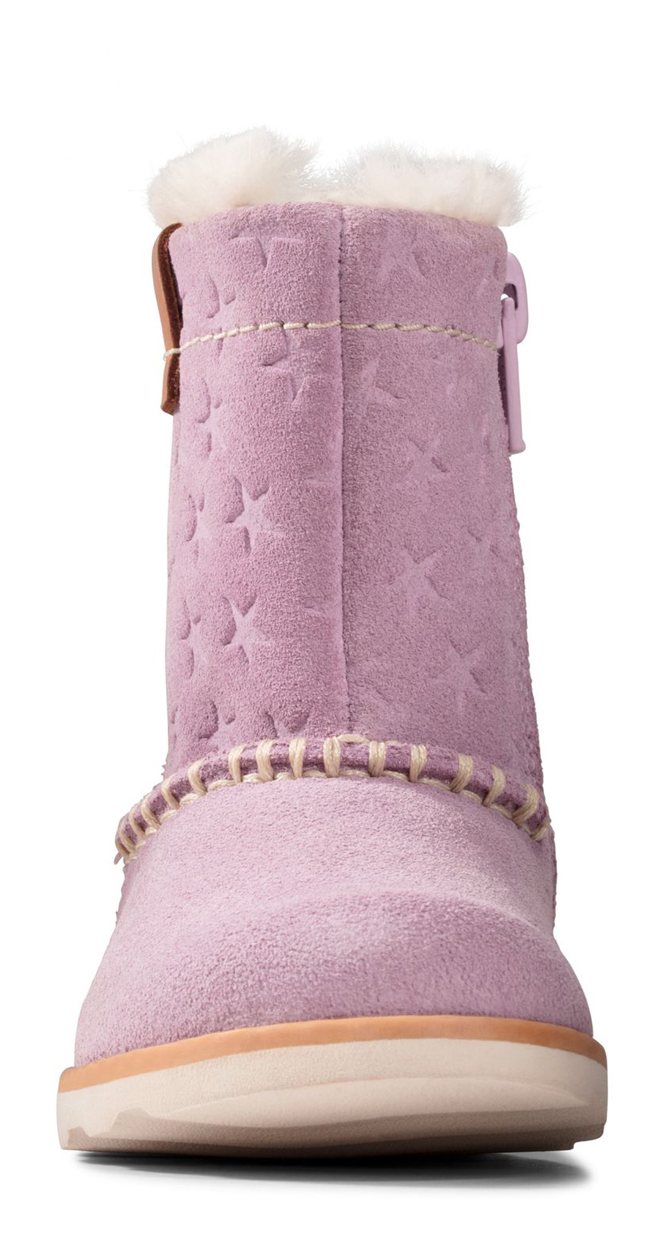 Clarks Crown Piper Toddler Lilac Suede 26143955 - Girls Boots ...