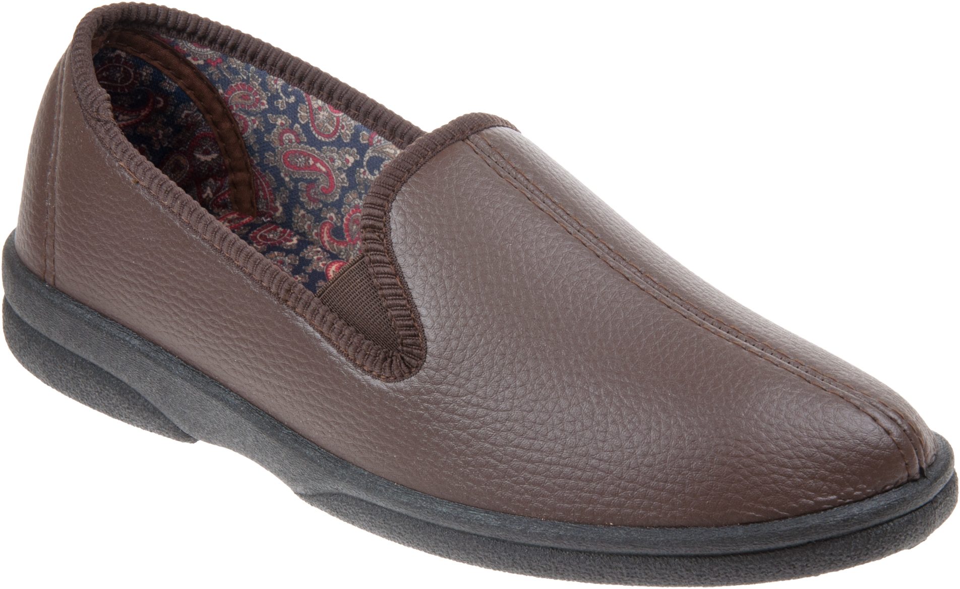Sleepers Samos II Brown MS398B - Full Slippers - Humphries Shoes
