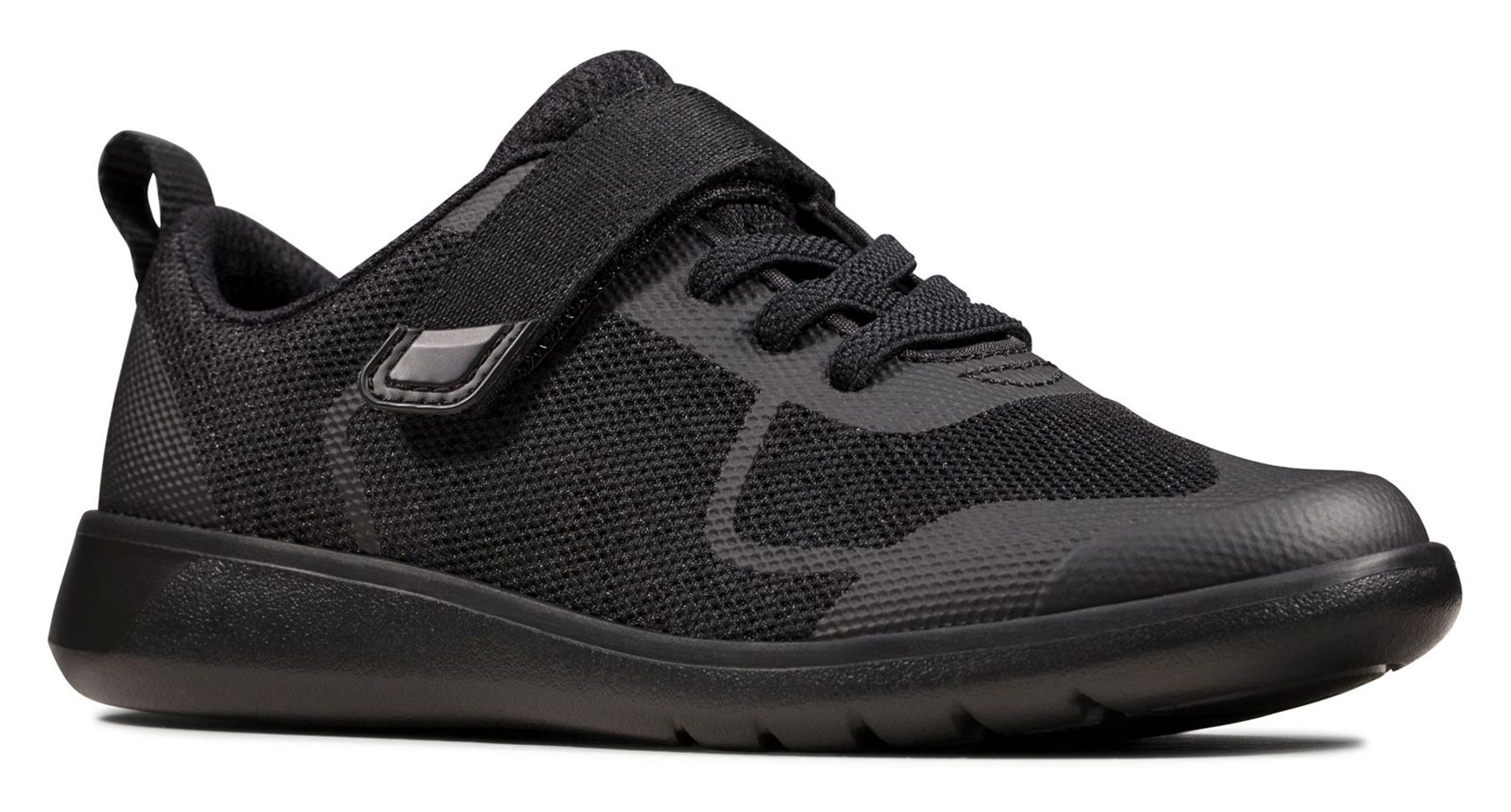 Clarks Scape Bright Youth Black Interest 26150450 - Boys Trainers ...