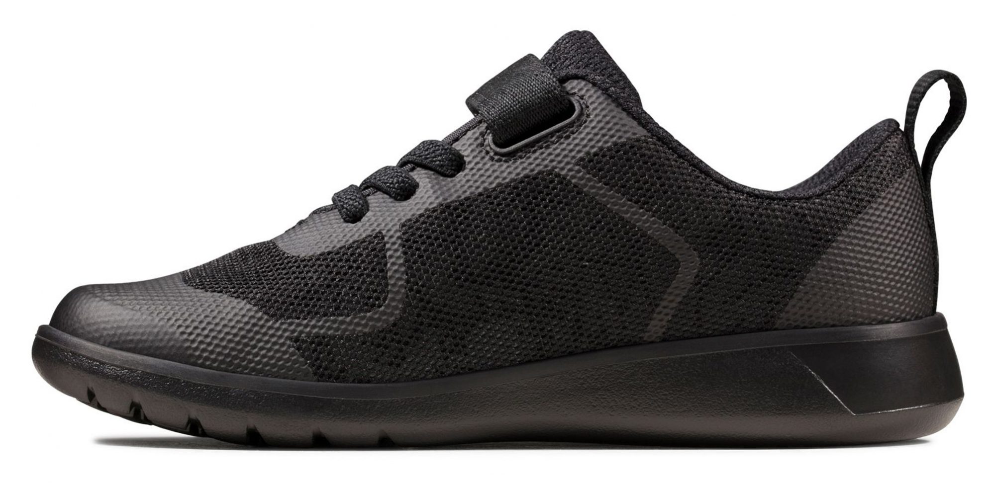 Clarks Scape Bright Youth Black Interest 26150450 - Boys Trainers ...