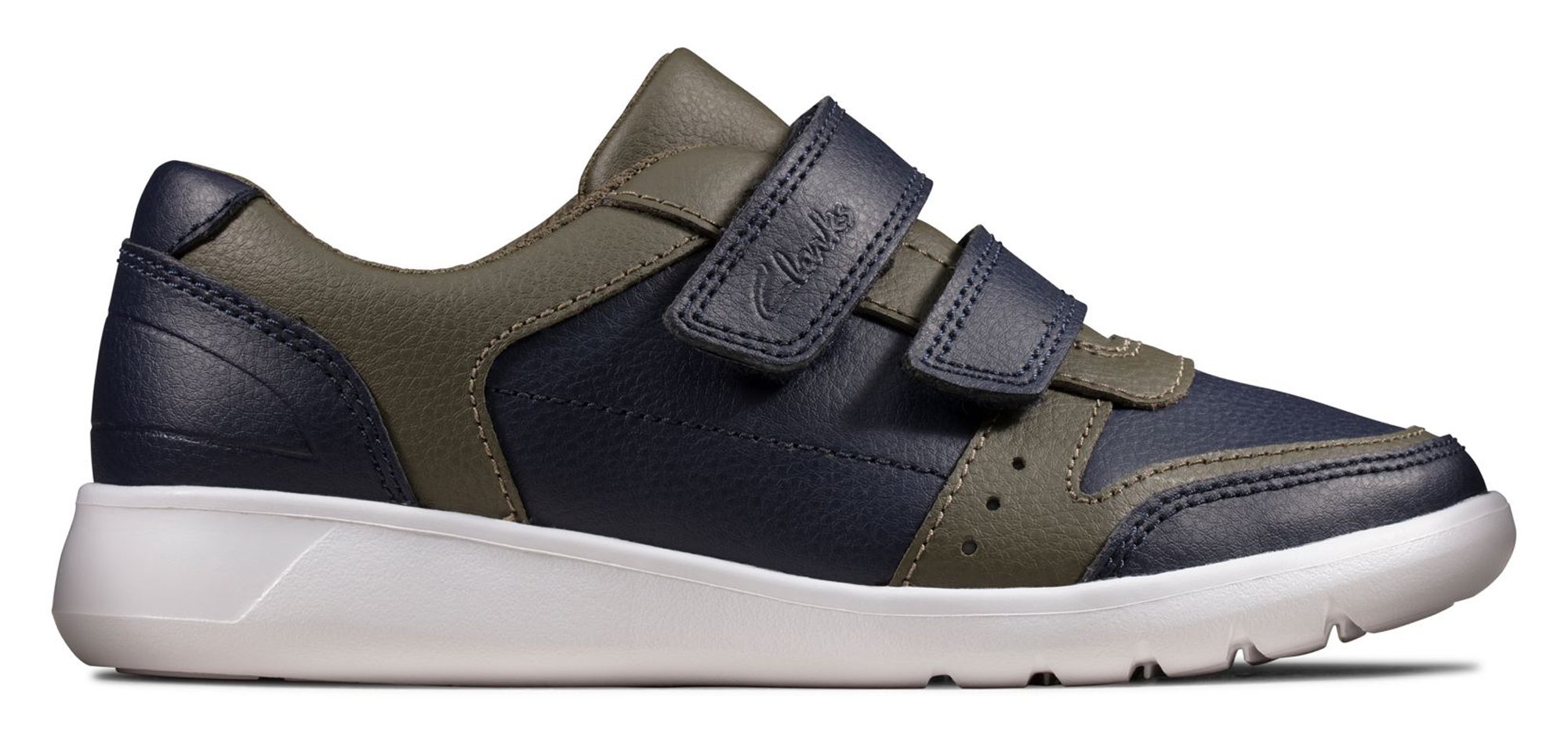 Clarks Scape Spirit Kid Navy Combi 26149841 - Boys Trainers - Humphries ...