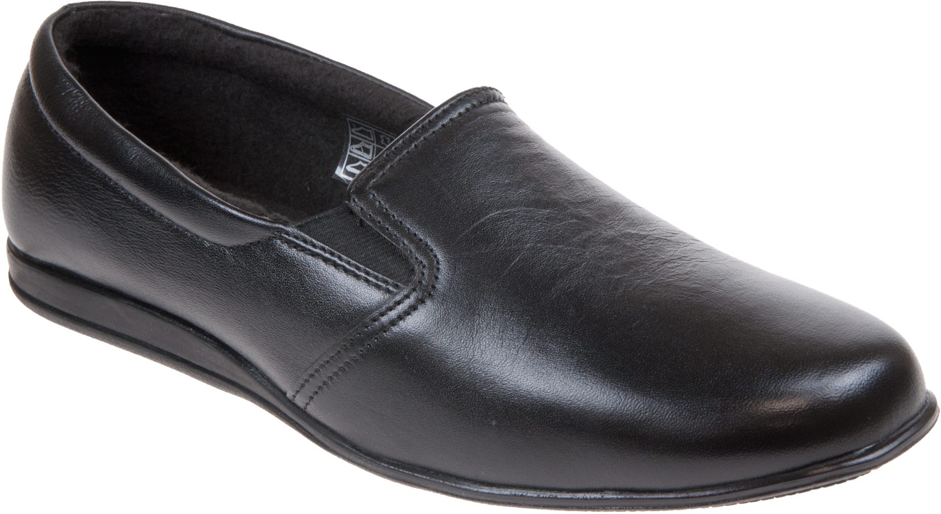 Draper of Glastonbury Mark Black 22727 - Full Slippers - Humphries Shoes