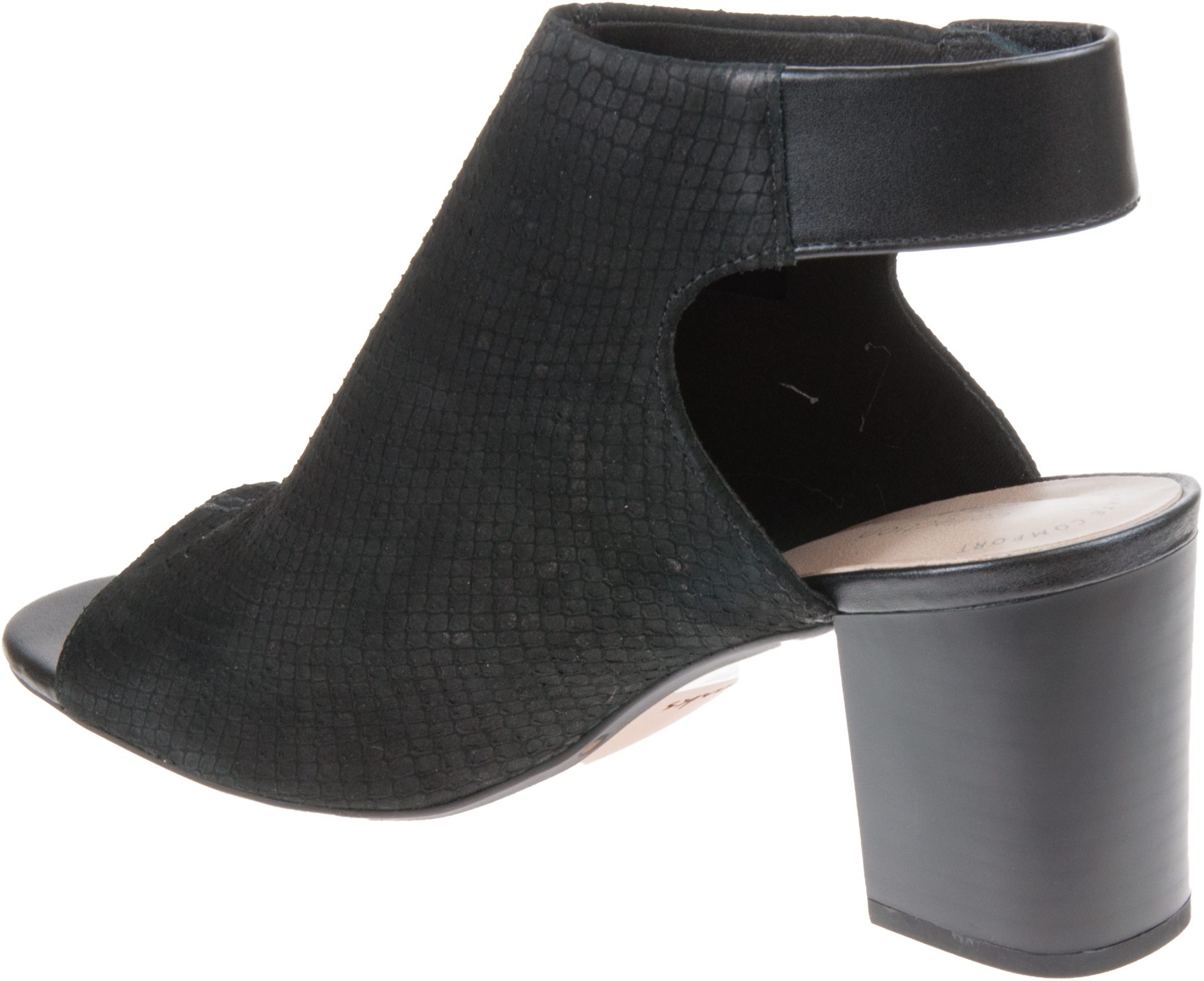 Clarks Deva Bell Black Nubuck 26147469 - Full Sandals - Humphries Shoes