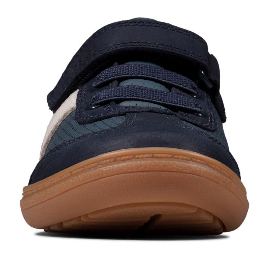Clarks Flash Step Toddler Navy Combi Leather 26149584 - Boys Shoes ...