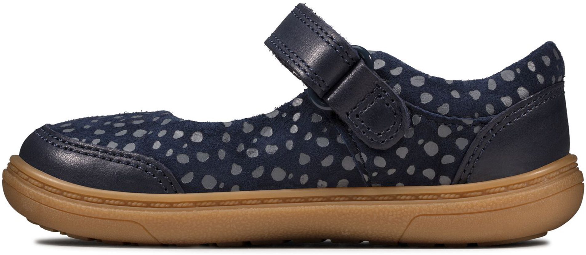 Clarks Flash Bright Toddler Navy Leather 26149000 - Girls Shoes ...
