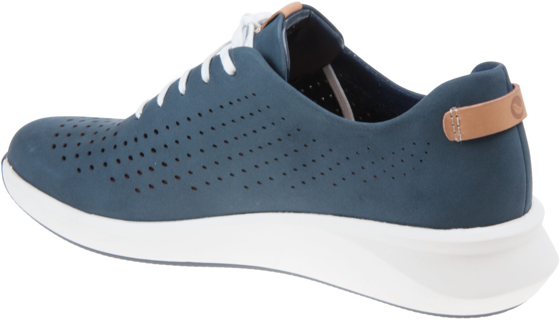 Clarks Un Rio Tie Navy Nubuck 26148717 - Everyday Shoes - Humphries Shoes