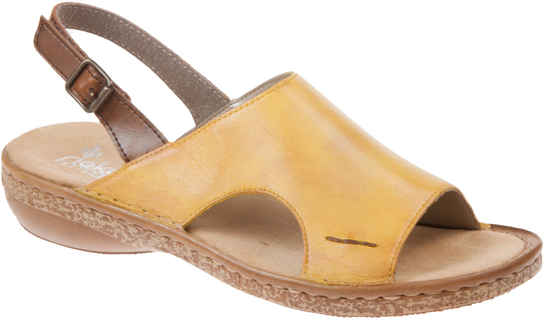 Rieker 628C5 Yellow Combination 628C5-68 - Full Sandals - Humphries Shoes
