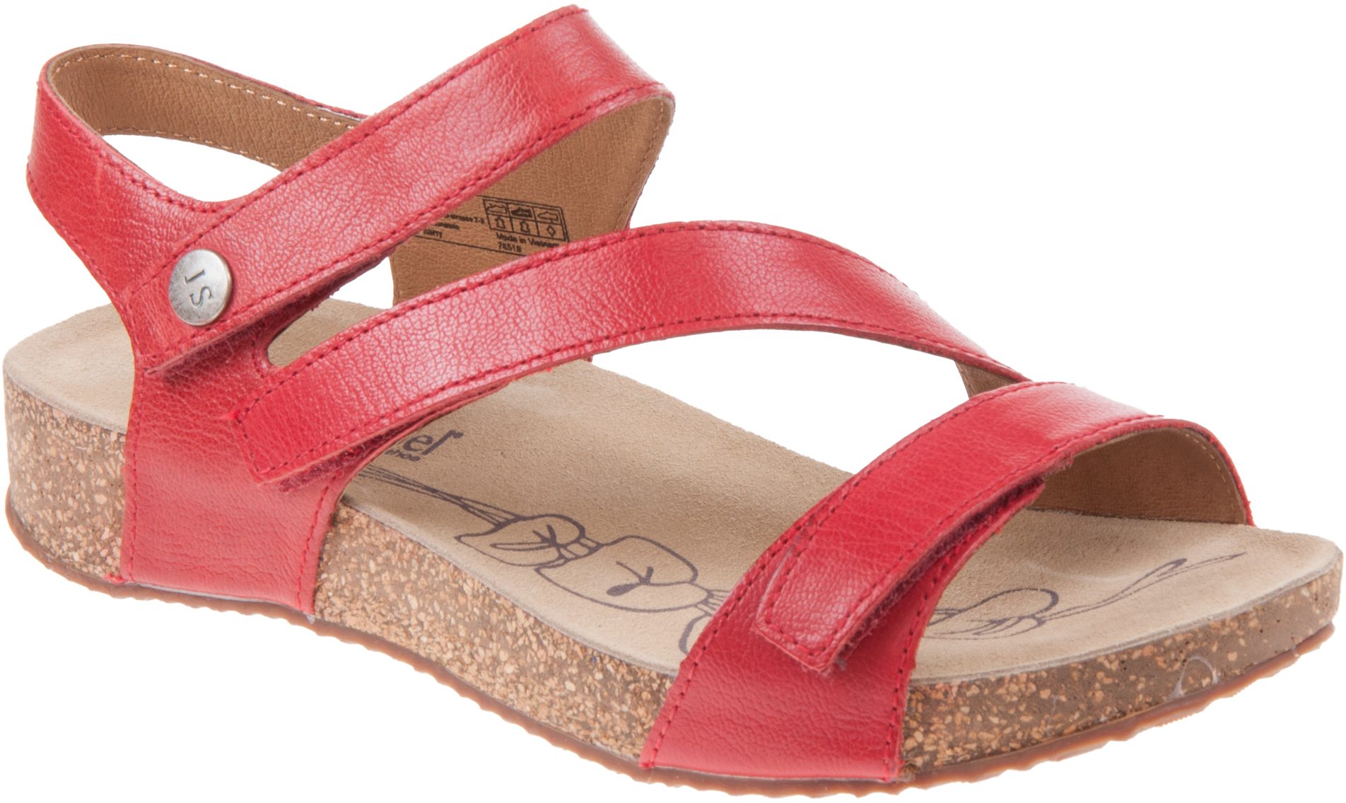 Josef Seibel Tonga 25 Red 78519 128 400 - Full Sandals - Humphries Shoes