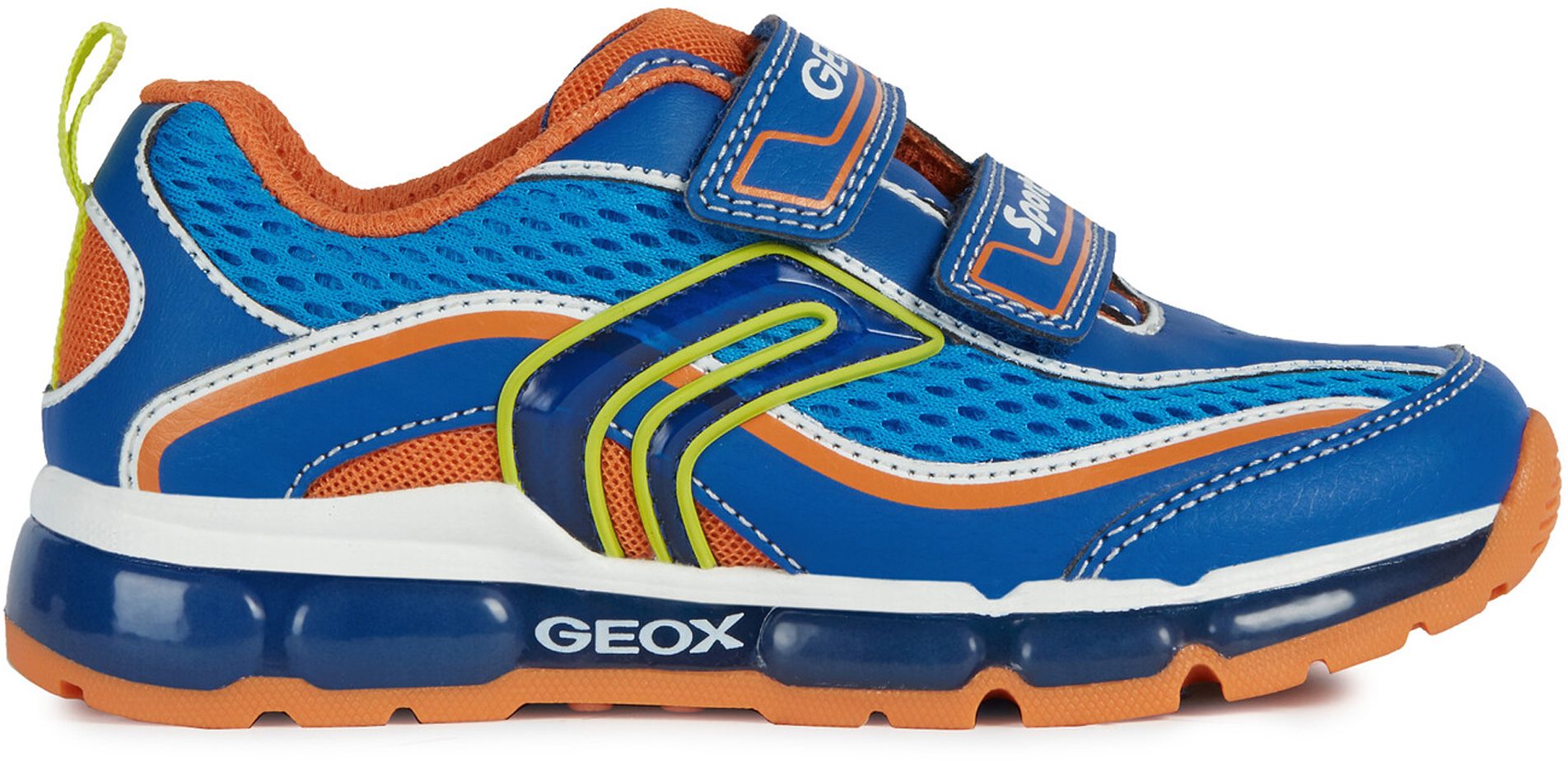 Geox JR Android Royal / Orange J0244C 014BU C0685 - Boys Trainers ...