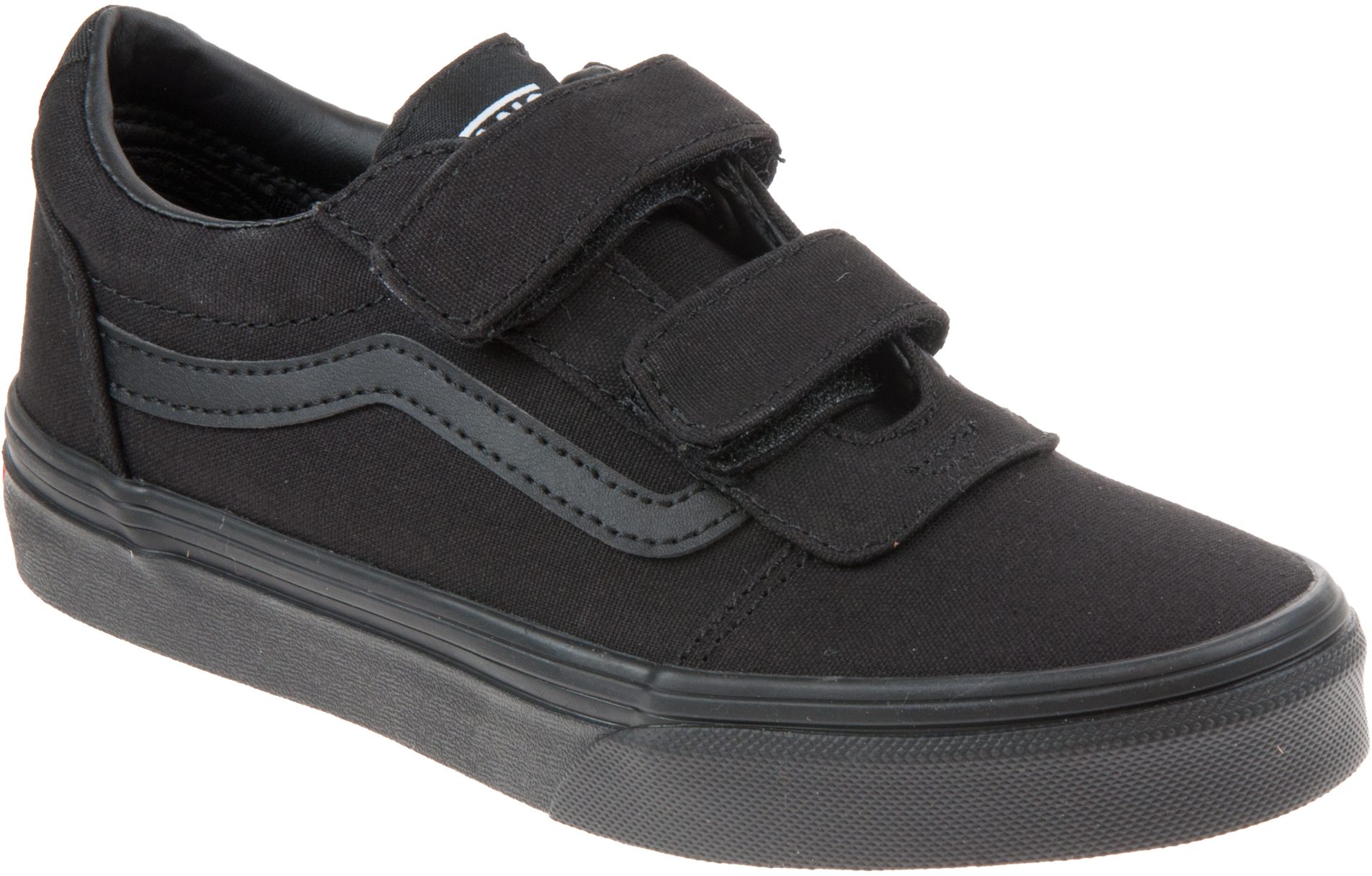 Vans Kids Ward Velcro Black / Black Canvas VN0A4BUD1861 - Boys Canvas ...