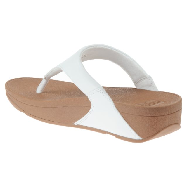 FitFlop Lulu Leather White I88-024 - Toe Post Sandals - Humphries Shoes