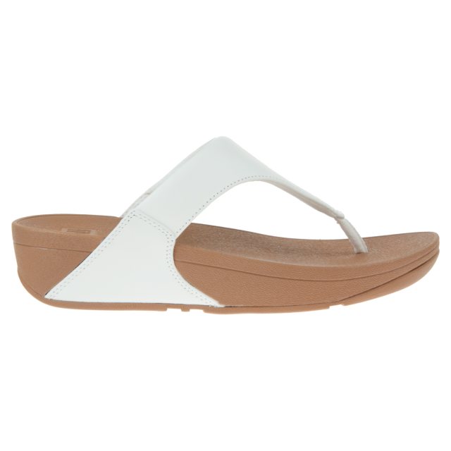 FitFlop Lulu Leather White I88-024 - Toe Post Sandals - Humphries Shoes
