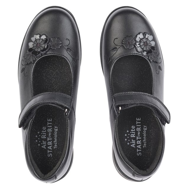 Start-Rite Wish Black Leather 2800_7 - Girls School Shoes - Humphries Shoes