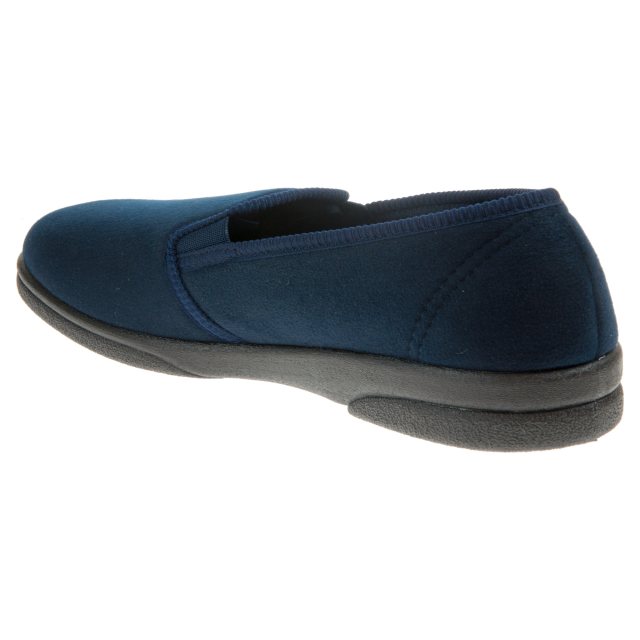 Sleepers Frazer Navy Blue MS424C - Full Slippers - Humphries Shoes