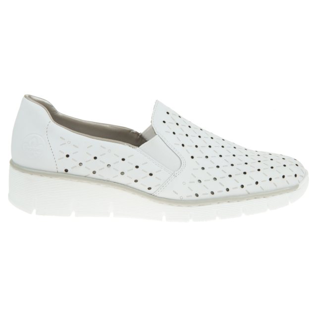 Rieker Doris White 53795-80 - Everyday Shoes - Humphries Shoes