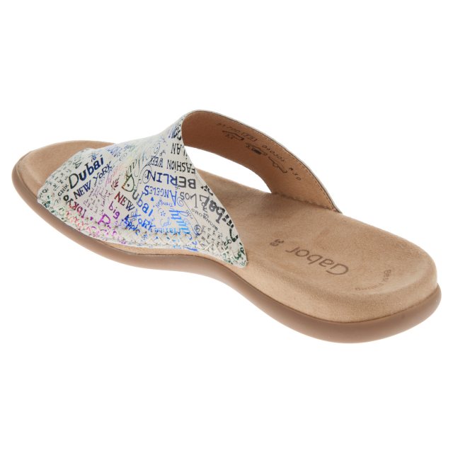 Gabor Lanzarote Beige Multicolour 23.700.64 - Mule Sandals - Humphries ...