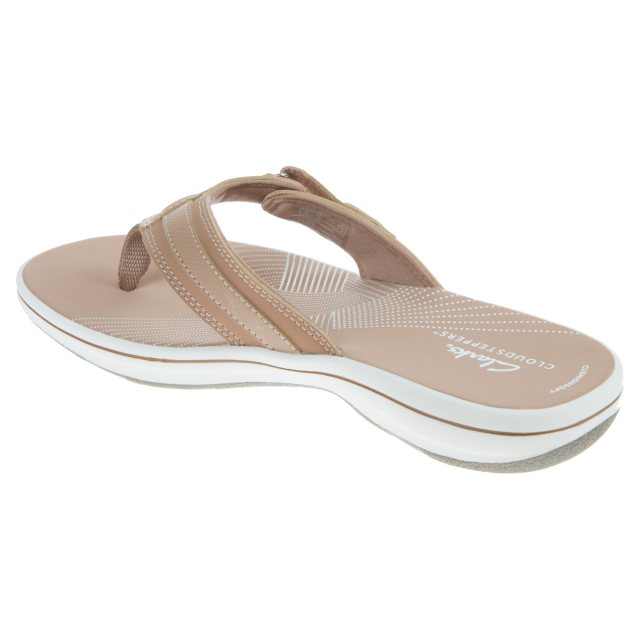 Clarks Brinkley Sea Warm Beige 26169861 Toe Post Sandals Humphries Shoes