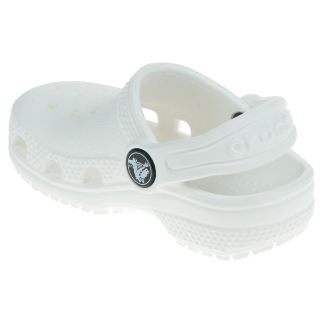 Crocs Kids Classic Clog White 206990-100 - Boys Sandals - Humphries Shoes
