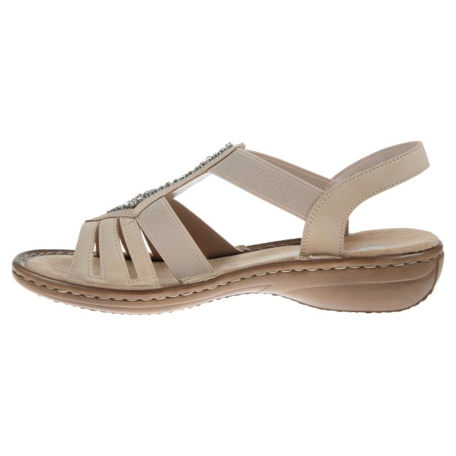 Rieker 60803 Regina Tan 60803-20 - Full Sandals - Humphries Shoes