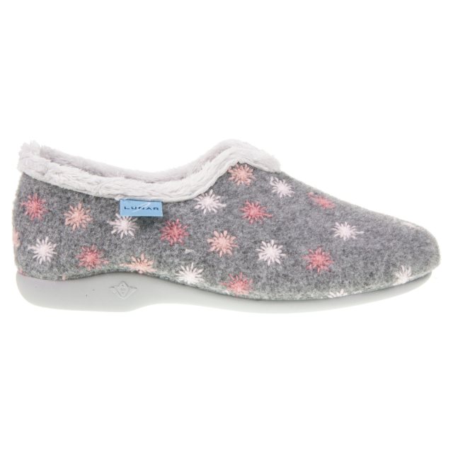 Lunar Sundance Grey KLA201 GR - Full Slippers - Humphries Shoes