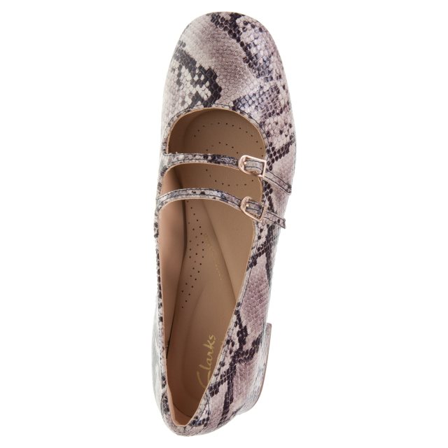 Clarks Daiss30 Shine Grey Snake Leather 26179540 - Everyday Shoes ...