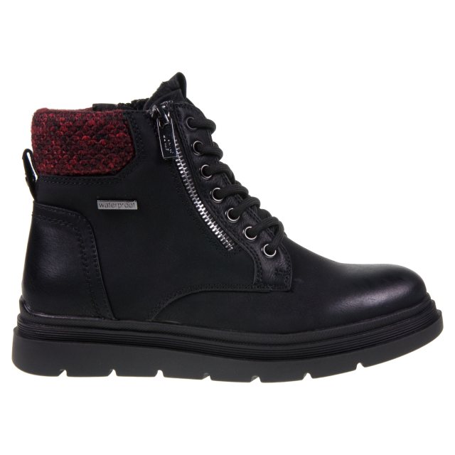 Lotus Saundra Black ULB387 BB - Ankle Boots - Humphries Shoes
