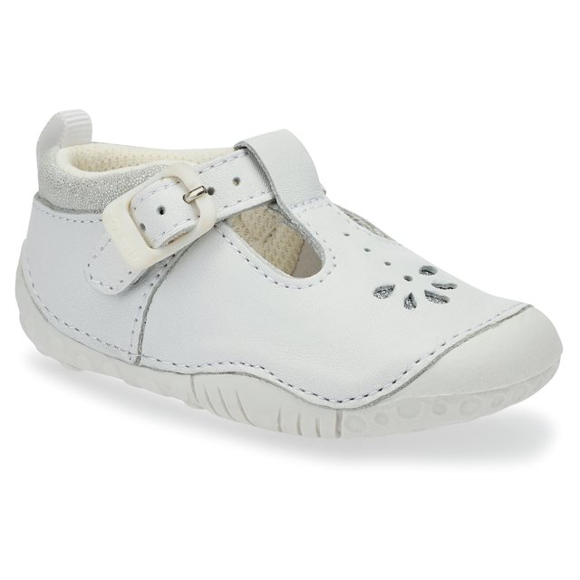 Start-Rite Baby Bubble White Leather 0741_4 - Pre Walkers - Humphries Shoes