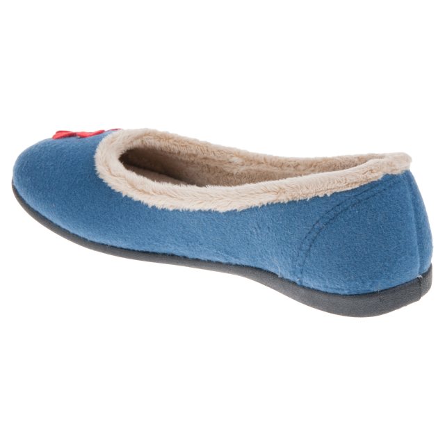 Padders Happy Pale Blue 464/54 - Ballerina Slippers - Humphries Shoes