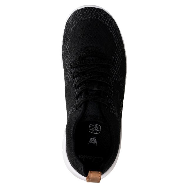 Clarks Sprint Flux Black Combi 26132703 - Boys Trainers - Humphries Shoes