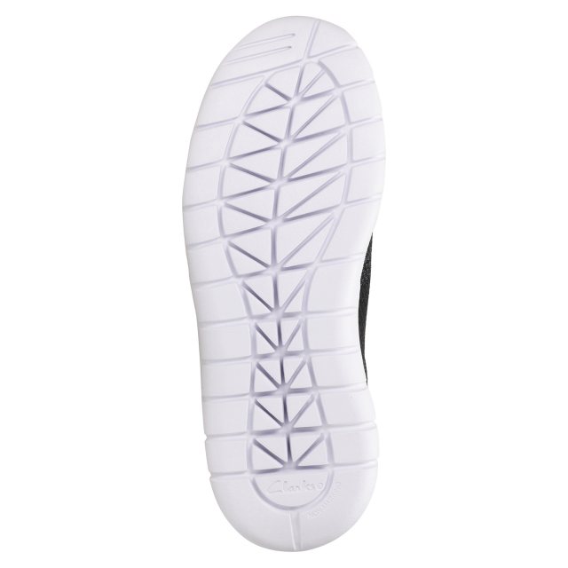 Clarks Sprint Flux Black Combi 26132703 - Boys Trainers - Humphries Shoes