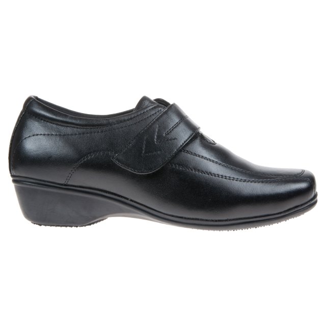 Mod Comfys Karen Black Leather L185A - Everyday Shoes - Humphries Shoes