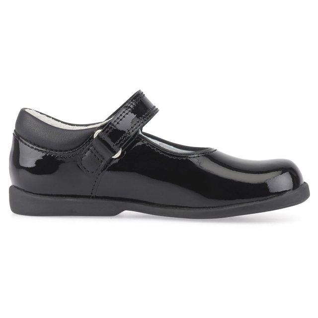 Start-Rite Slide Black Patent 1718_3 - Girls Shoes - Humphries Shoes