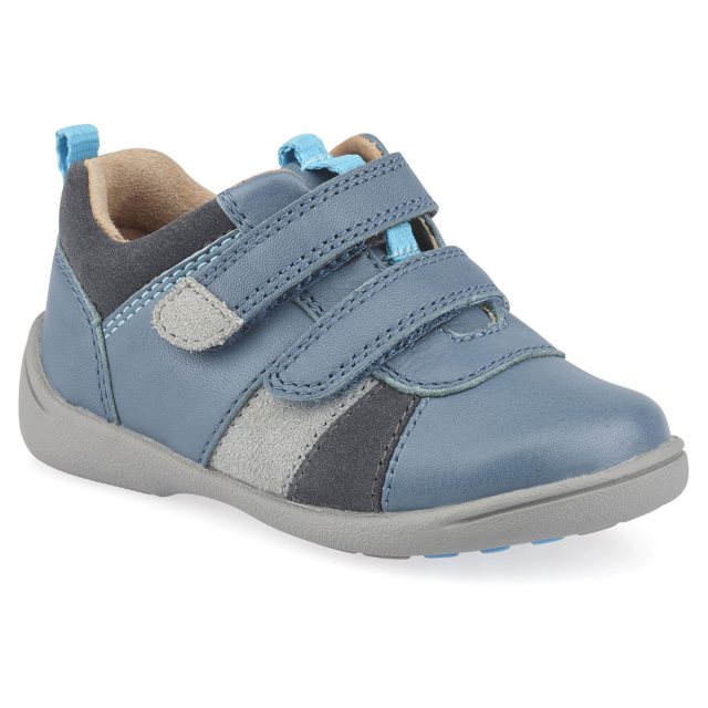 Start-Rite Grip Blue Leather 1697_2 - Boys Shoes - Humphries Shoes