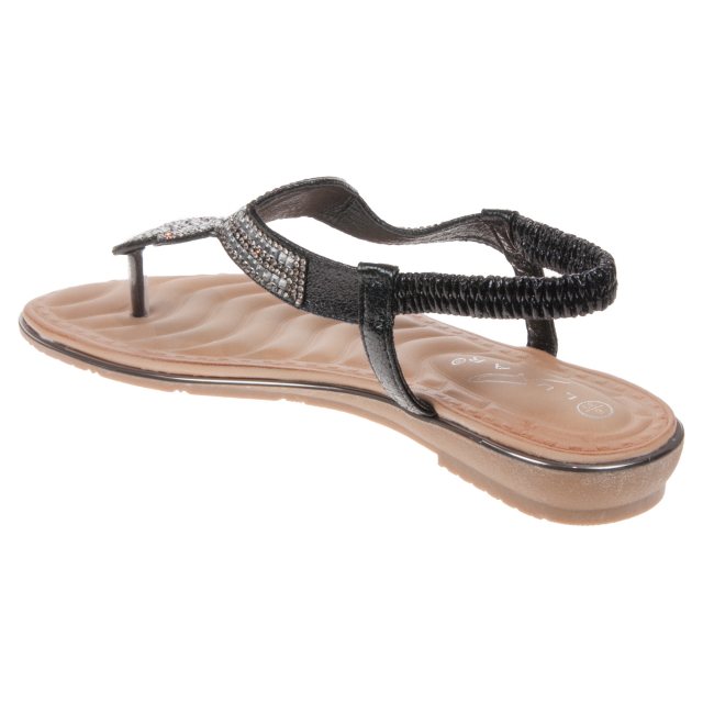 Lunar Carson Black JLH080 - Full Sandals - Humphries Shoes