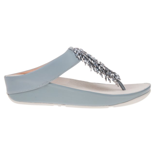 FitFlop Rumba Dove Blue K26 534 - Toe Post Sandals - Humphries Shoes