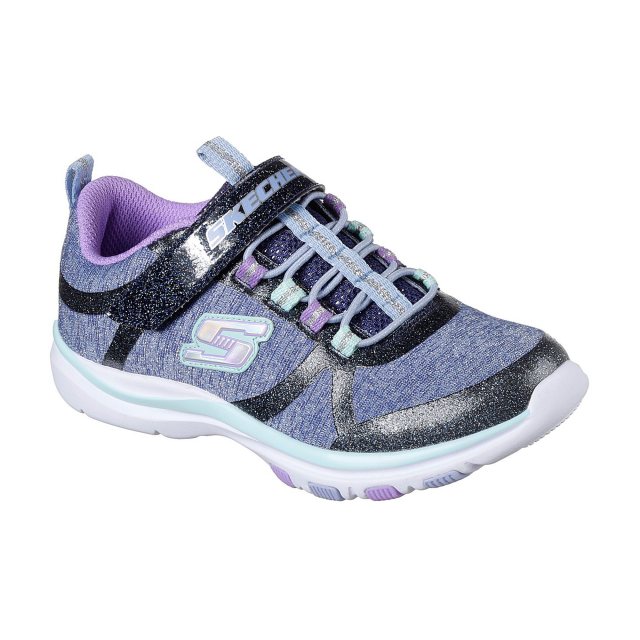 Skechers Trainer Lite - Jazzy Jumpers Navy / Multi 81485L NVMT - Girls ...