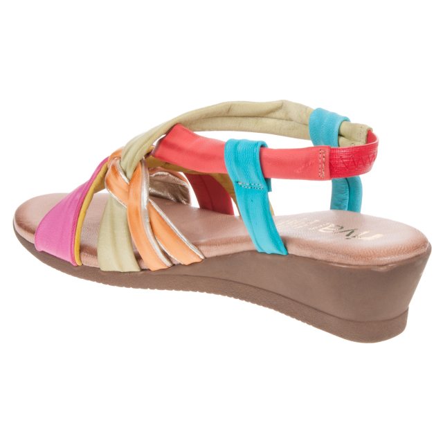Riva Dolories Red Multi dolo - Full Sandals - Humphries Shoes