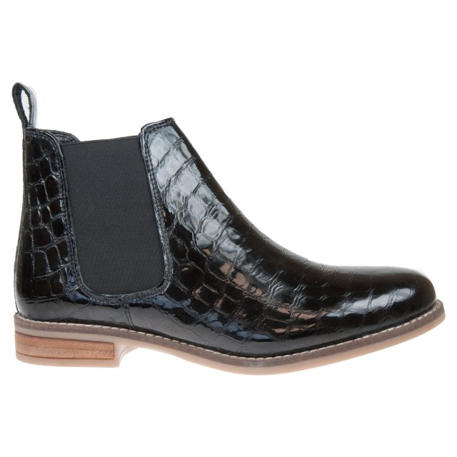 Silver Street London Jenny Black Patent JENNYCB - Ankle Boots ...