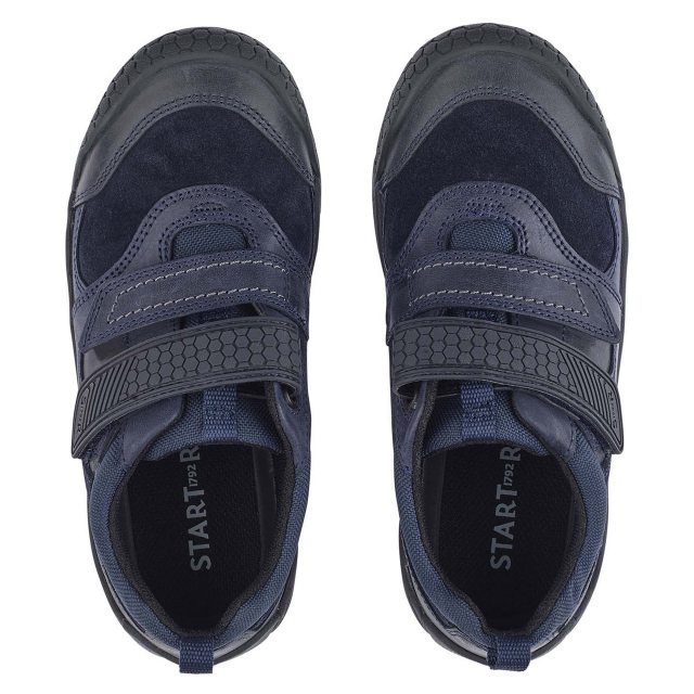 Start-Rite Strike Navy Leather / Suede 2793_9 - Boys Shoes - Humphries ...
